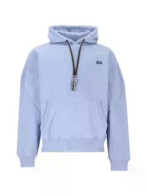 Loewe Anagram-keychain Hoodie - Blue