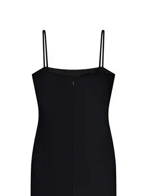 Givenchy Sliced Long Slashed Dress In Crepe Cady