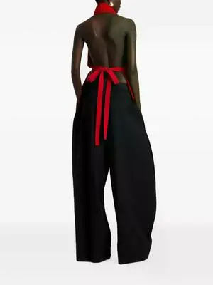 Givenchy Draped Top In Velvet With Open Back