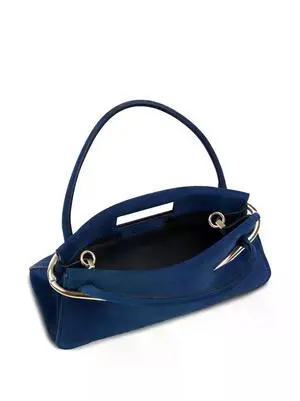 Givenchy Medium Pinch Bag In Suede Leather - Blue