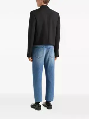 Givenchy Embellished Single-breasted Cropped Jacket In Wool