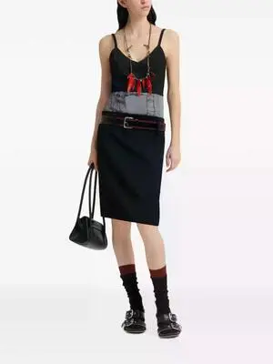 Marni Wool Dress With Satin Waist