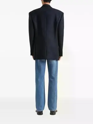 Givenchy Deconstructed Peaked Lapel Jacket In Wool