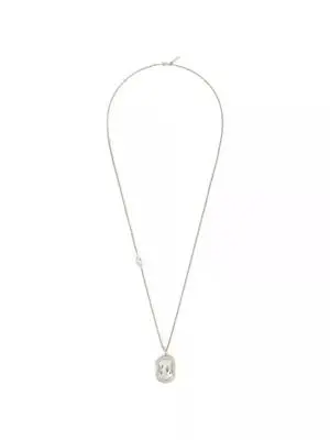 Givenchy Sculptural Crystal Necklace In Metal And Crystal