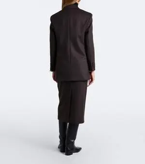 Max Mara Camel Hair Pencil Skirt