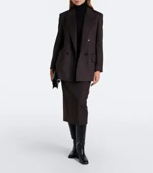 Max Mara Camel Hair Pencil Skirt