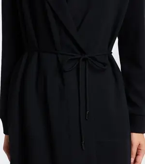 Max Mara Virgin Wool Wrap Coat