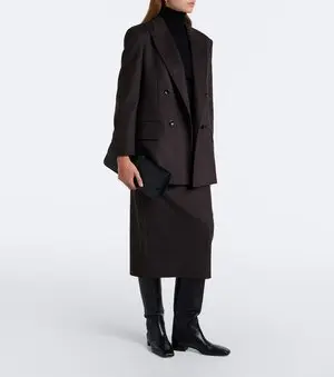 Max Mara Double-breasted Camel Hair Blazer