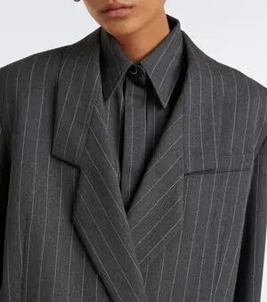 Sportmax Oversized Pinstriped Wool-blend Blazer