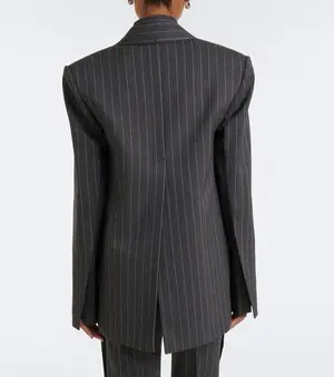 Sportmax Oversized Pinstriped Wool-blend Blazer