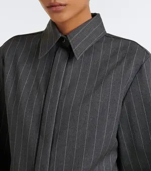 Sportmax Pinstriped Wool-blend Shirt