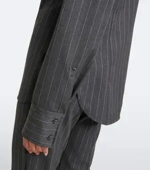 Sportmax Pinstriped Wool-blend Shirt