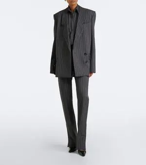 Sportmax Pinstriped Wool-blend Shirt