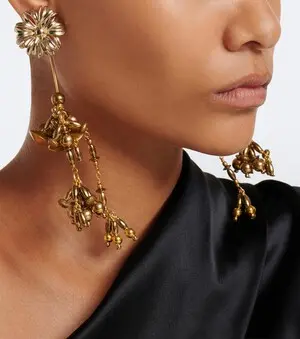 Dries Van Noten Embellished Drop Earrings