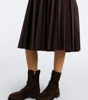 Moncler Pleated Midi Skirt