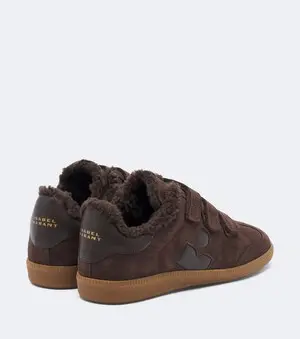 Isabel Marant Étoile Beth Shearling-lined Suede Sneakers