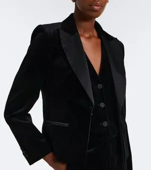 Max Mara Elegante Cotton Velvet Blazer