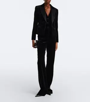 Max Mara Elegante Cotton Velvet Blazer