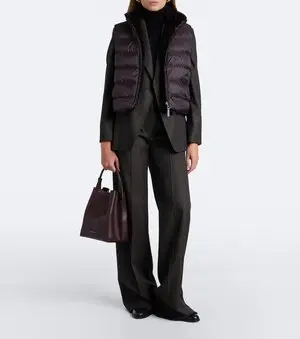 Max Mara Zip-up Puffer Vest