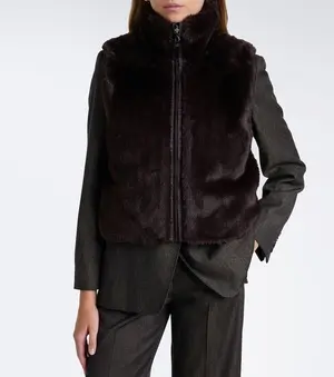 Max Mara Zip-up Puffer Vest