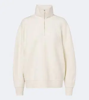 Max Mara Wool And Cashmere Half-zip Sweater - White