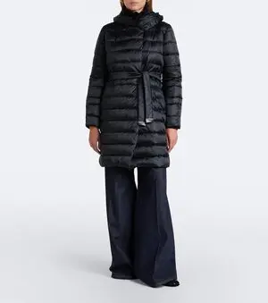 Max Mara Belted Hooded Puffer Coat