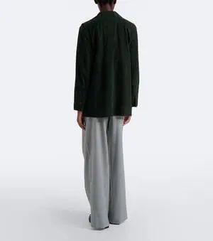 Max Mara Wide-leg Pleated Virgin Wool Pants