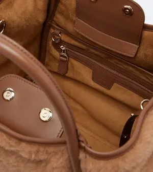 Max Mara Medium Leather-trimmed Tote Bag