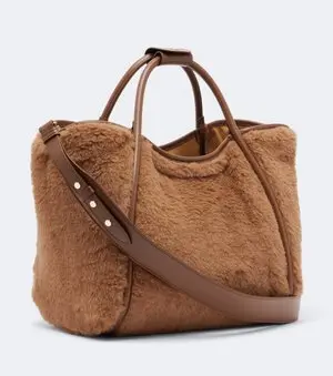 Max Mara Medium Leather-trimmed Tote Bag