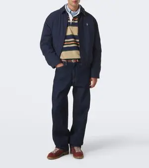 Polo Ralph Lauren Striped Cotton Jersey Polo Sweater