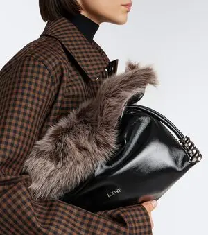 Loewe Flamenco Medium Leather Clutch