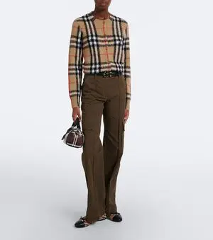 Burberry Check Cashmere Cardigan
