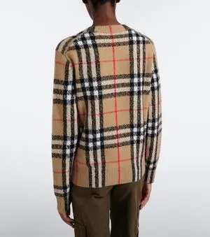 Burberry Check Cashmere Cardigan