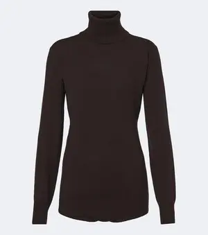 Jardin Des Orangers Wool And Cashmere Turtleneck Sweater - Brown