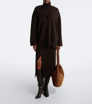 Jardin Des Orangers Hooded Wool And Cashmere Sweater