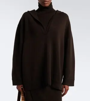 Jardin Des Orangers Hooded Wool And Cashmere Sweater