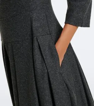Max Mara Embellished Melange Maxi Dress