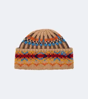 Polo Ralph Lauren Jacquard Wool And Cotton-blend Beanie - Multicoloured