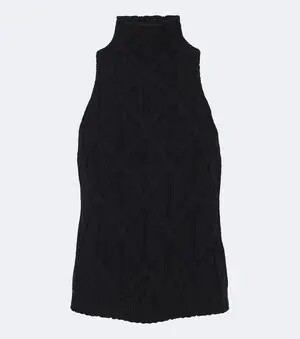 Jardin Des Orangers Wool And Cashmere Top - Black