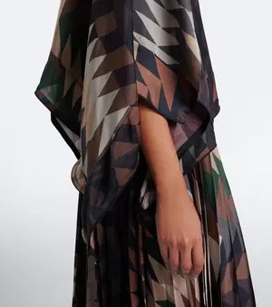 Sacai Printed Satin Top