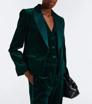 Max Mara Elegante Cotton Velvet Vest