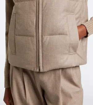 Max Mara Cashmere-blend Down Vest