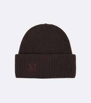 Max Mara Embroidered Cashmere Beanie - Brown