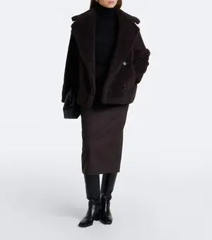 Max Mara Alpaca, Wool, And Silk Peacoat