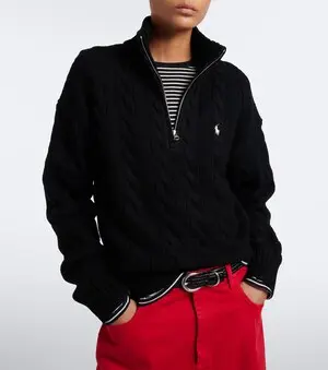 Polo Ralph Lauren Cable-knit Wool And Cashmere Sweater
