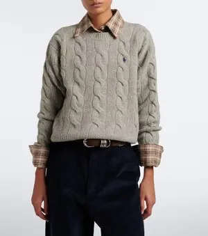Polo Ralph Lauren Cable-knit Wool And Cashmere Sweater