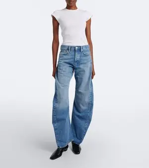 AGOLDE Spiral Faded Barrel-leg Jeans