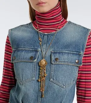 Dries Van Noten Denim Faded Maxi Dress