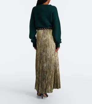 Ralph Lauren Luciana Satin Maxi Skirt