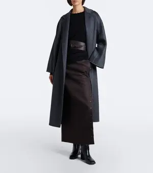 Max Mara Virgin Wool Maxi Skirt